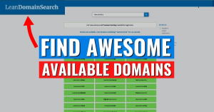 Lean Domain Search | How I Use It to Find and Brainstorm the Best ...