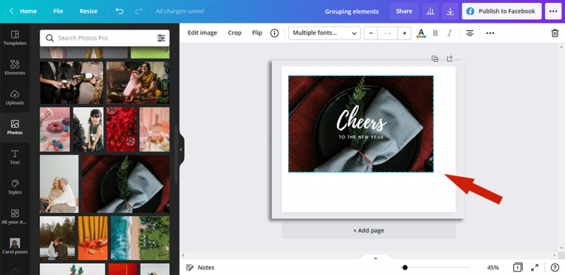 How to Group Elements in Canva - Group Text or Graphics for Easier ...