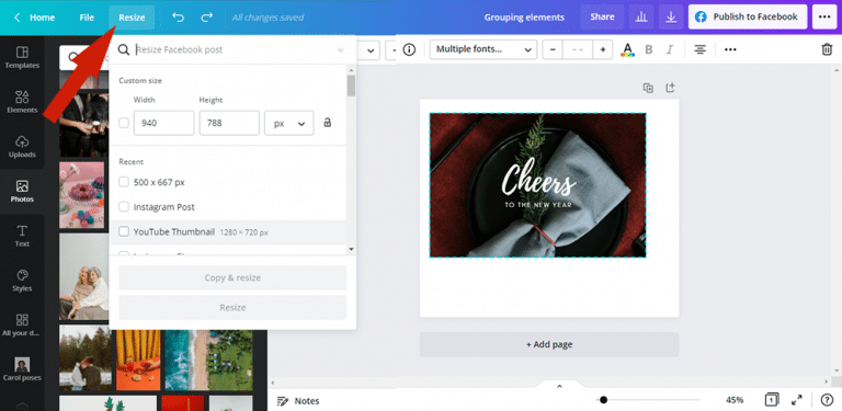 How to Group Elements in Canva - Group Text or Graphics for Easier ...