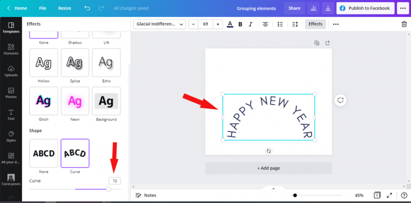 [2022] How to Create Curved Text in Canva the Quick and Easy Way