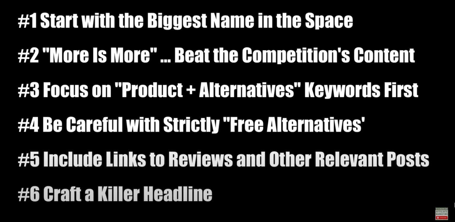 How to Drive Huge Affiliate Sales with "Alternative to" Content
